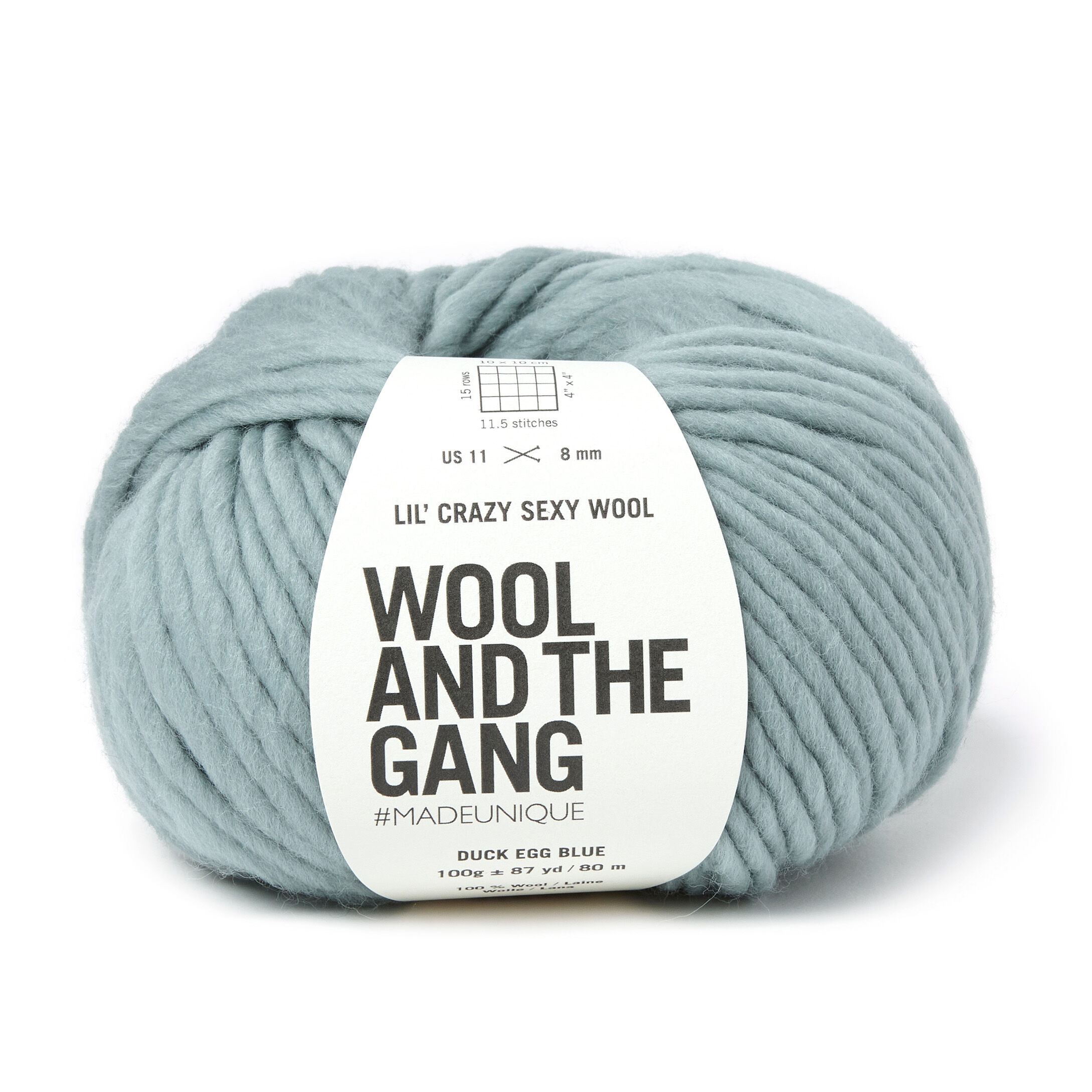 Wool and the Gang Duck Egg Blue Lil’ Crazy Sexy Wool 100g | Hobbycraft