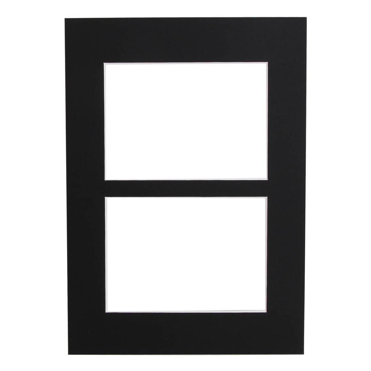 Black Double Aperture Mount A4 | Hobbycraft