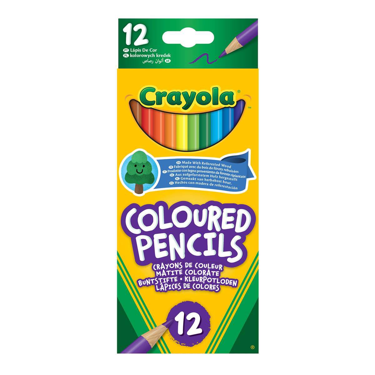 Crayola Coloured Pencils 12 Pack | Hobbycraft