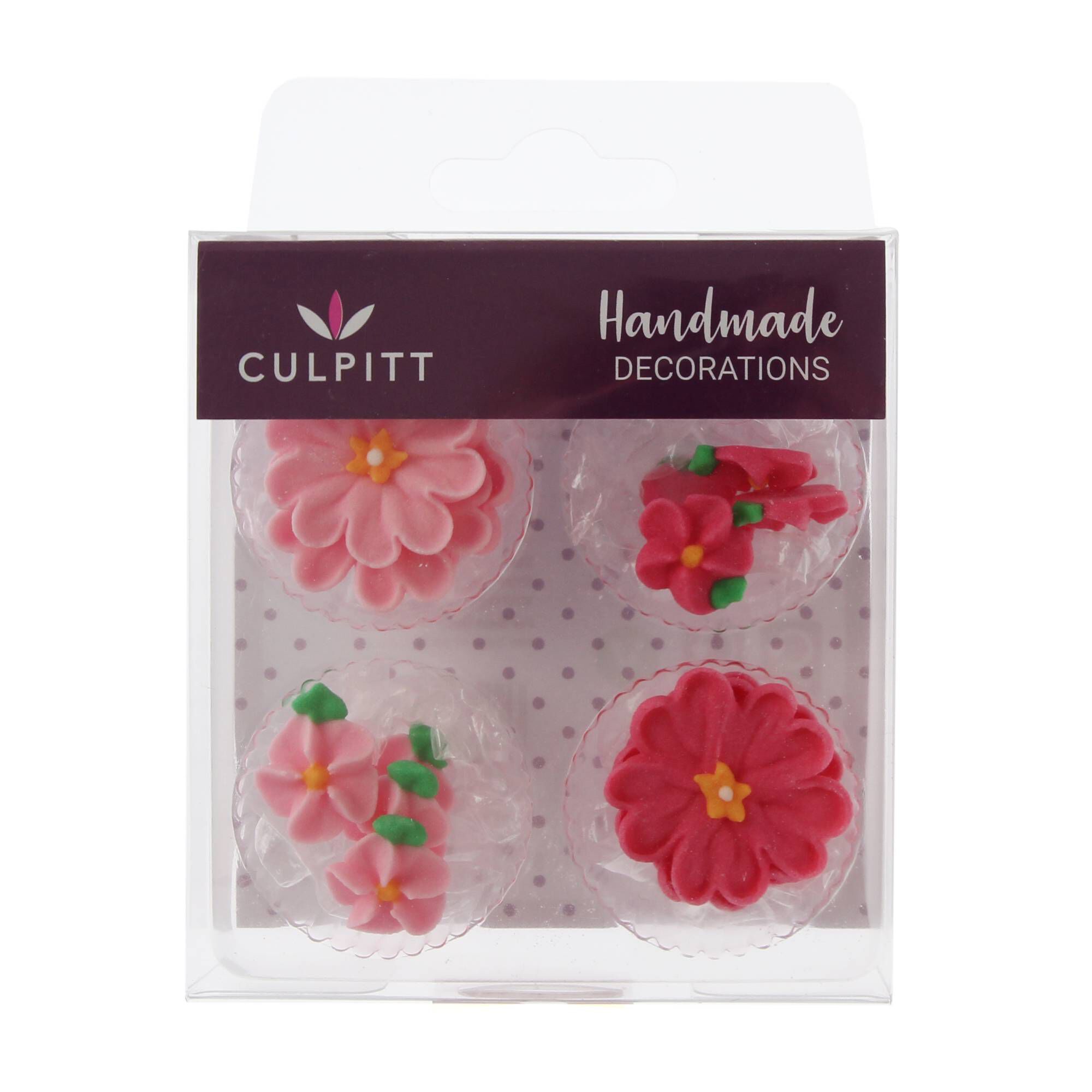 Culpitt Pink Daisy Piped Sugar Toppers 14 Pack | Hobbycraft