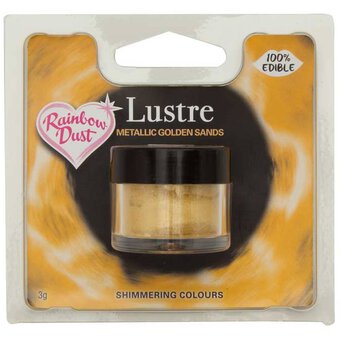 Rainbow Dust Golden Sands Edible Lustre Powder 3g | Hobbycraft