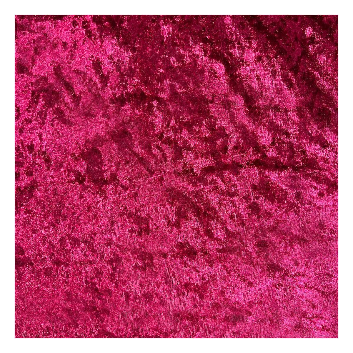 Wine Crushed Velour Fabric by the Metre | Hobbycraft