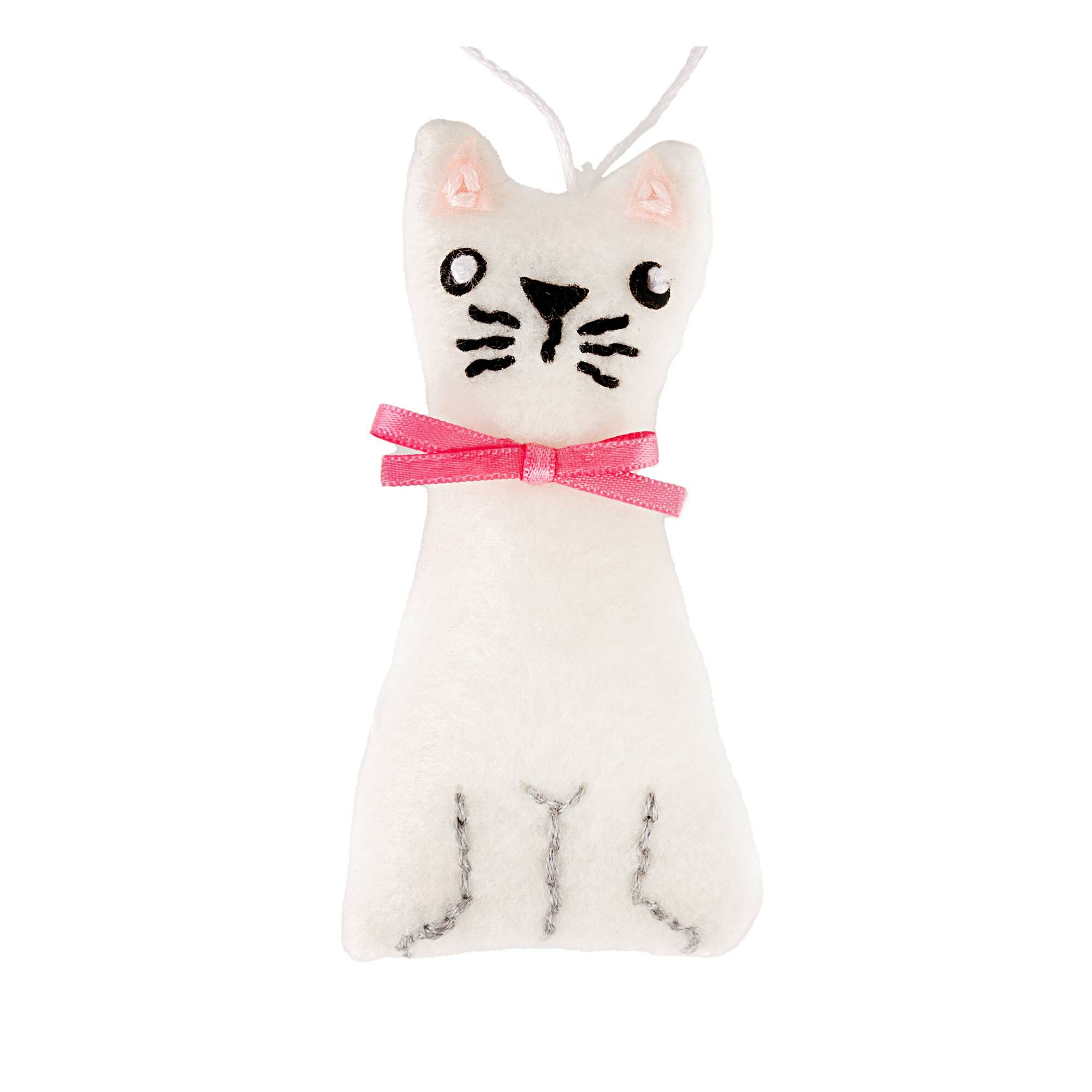 White Cat Felt Sewing Kit | Hobbycraft