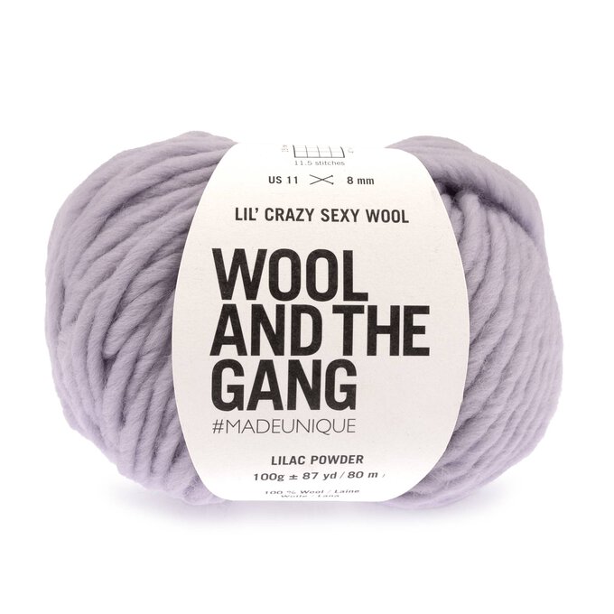 Wool and the Gang Lilac Powder Lil’ Crazy Sexy Wool 100g | Hobbycraft