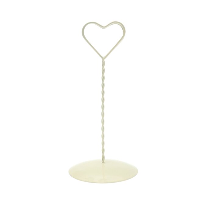 Ivory Heart Card Holder 14cm x 7cm | Hobbycraft