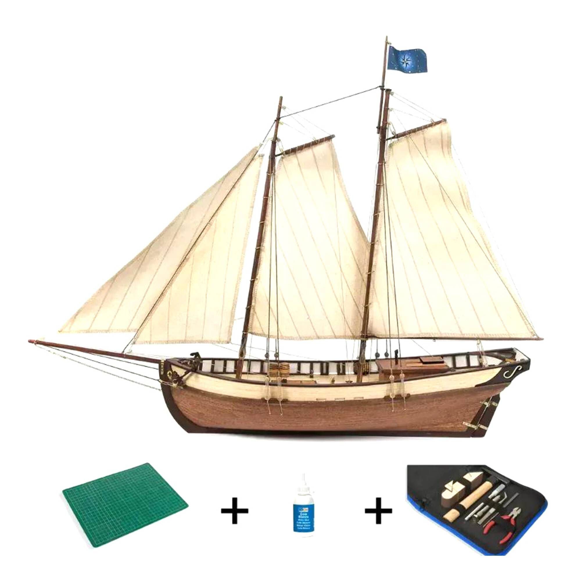 OcCre Polaris Wooden Model Kit Starter Pack 1:50 | Hobbycraft
