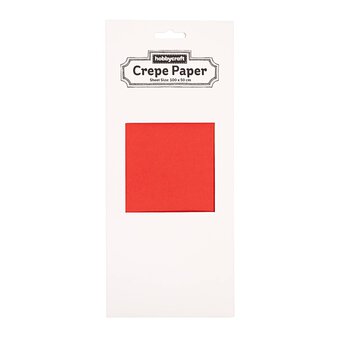 Red Crepe Paper 100cm x 50cm | Hobbycraft