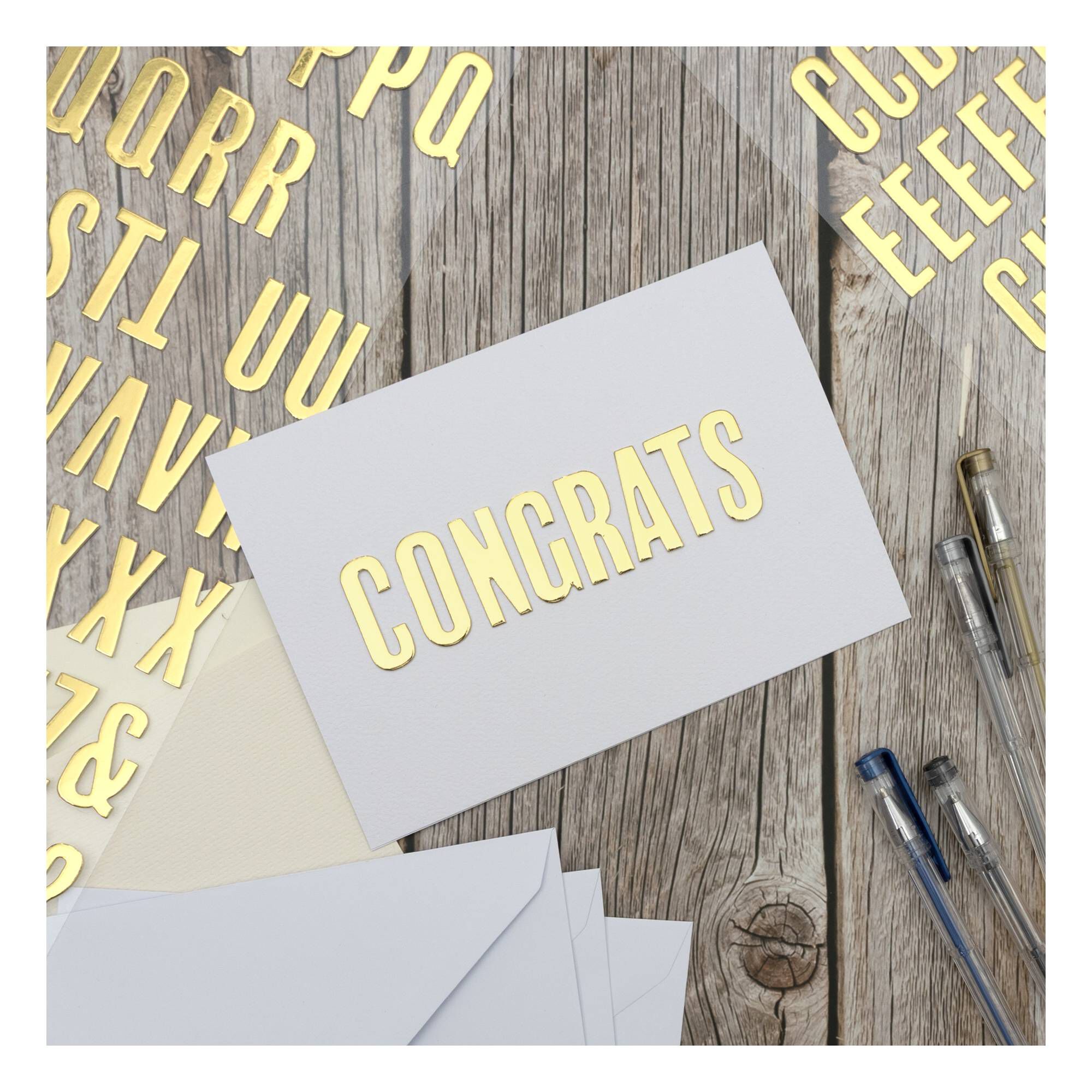 Gold Chipboard Alphabet Stickers | Hobbycraft