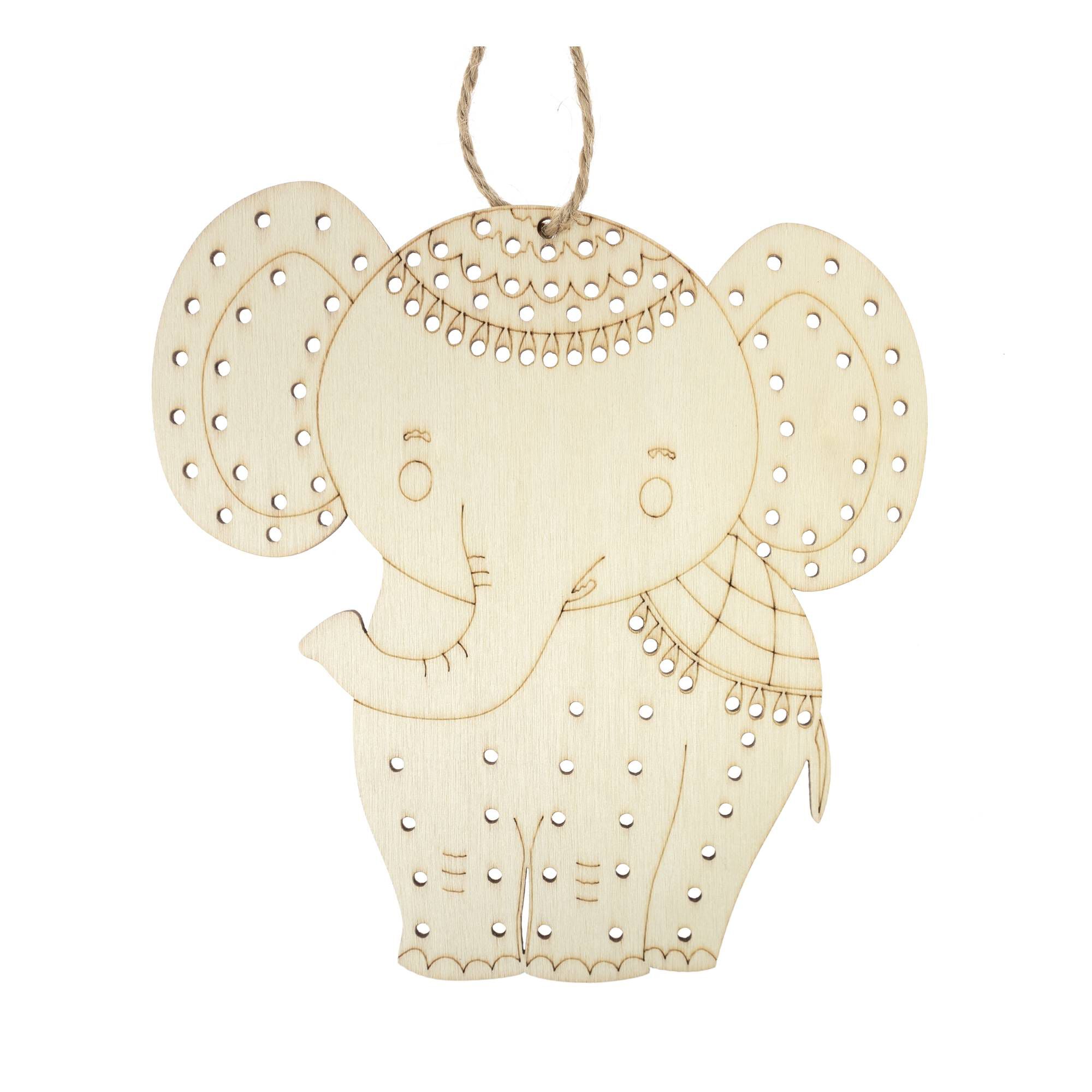 Elephant Wooden Threading Kit | Hobbycraft