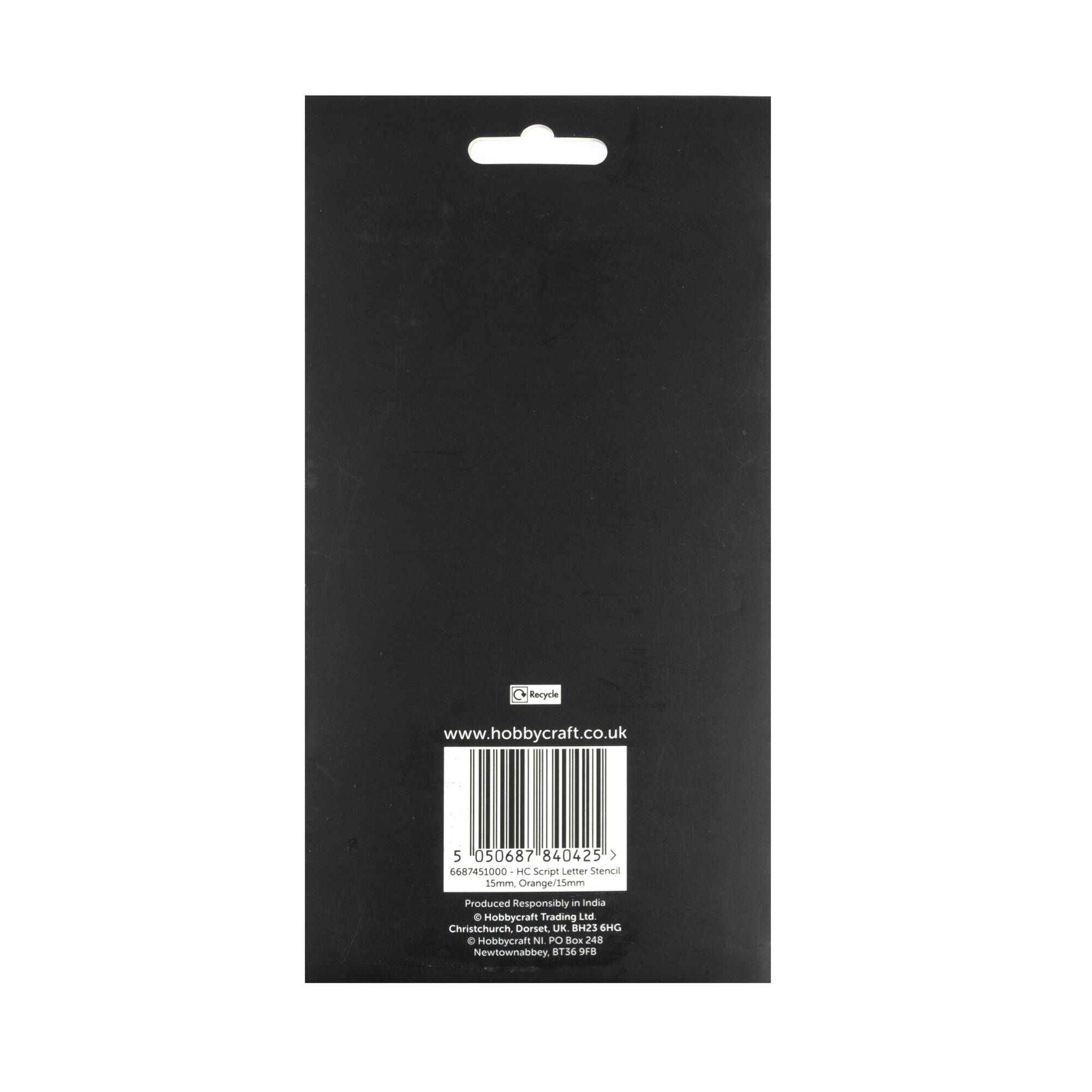 Script Letter Stencil Set 2 Pack | Hobbycraft