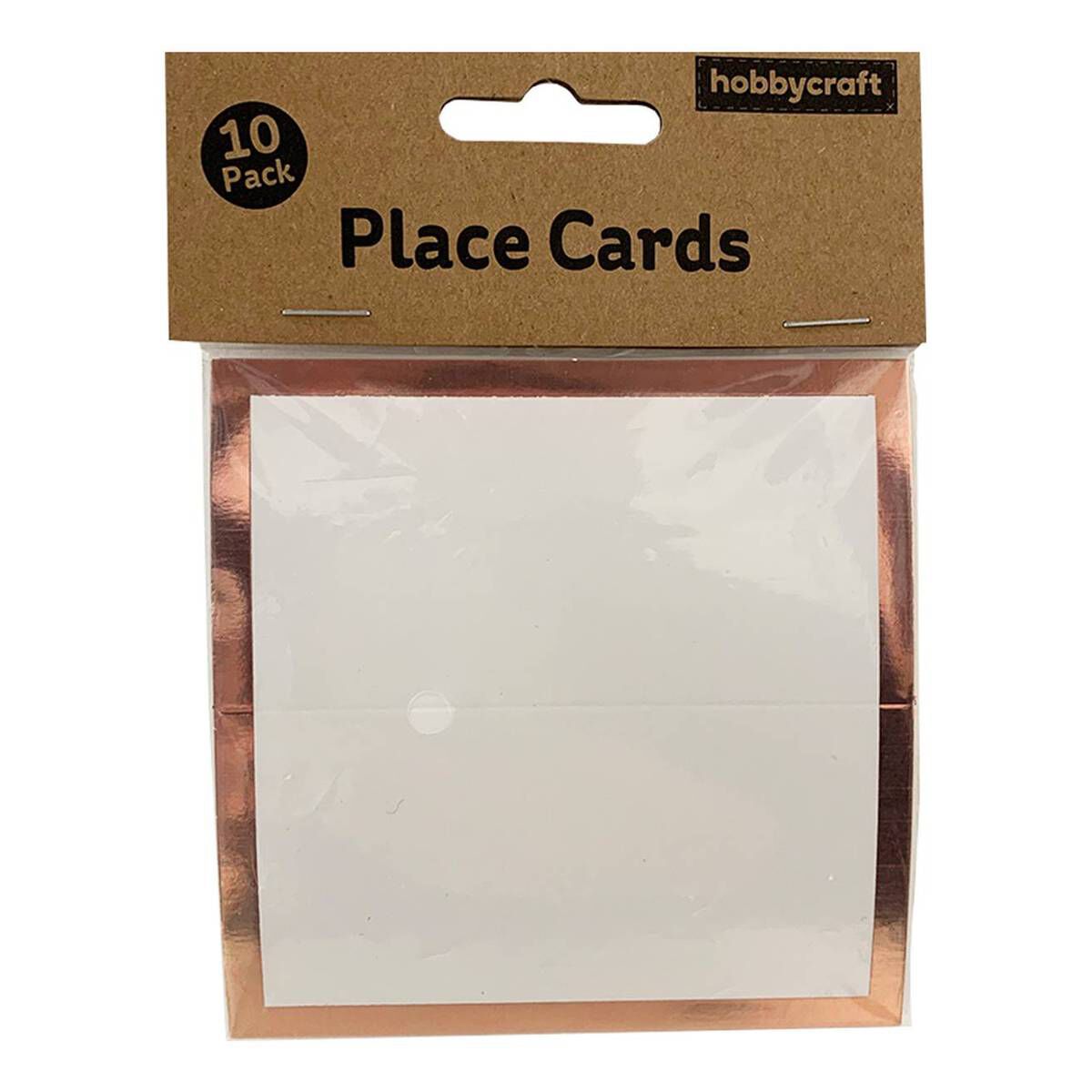 Rose Gold Border Place Cards 10 Pack | Hobbycraft