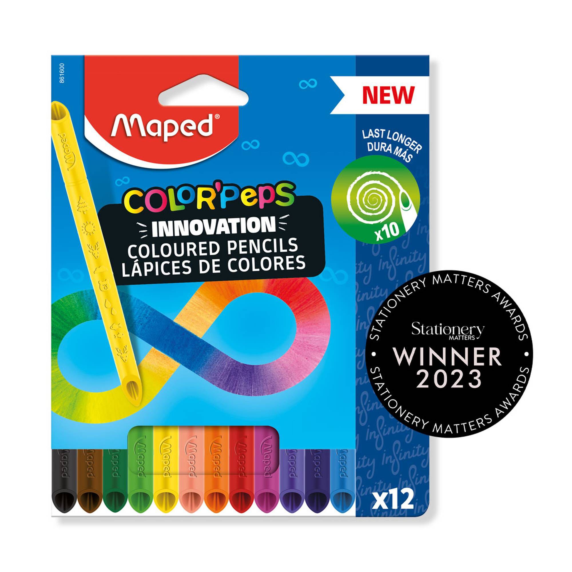 Maped Color’Peps Infinity Coloured Pencils 12 Pack | Hobbycraft