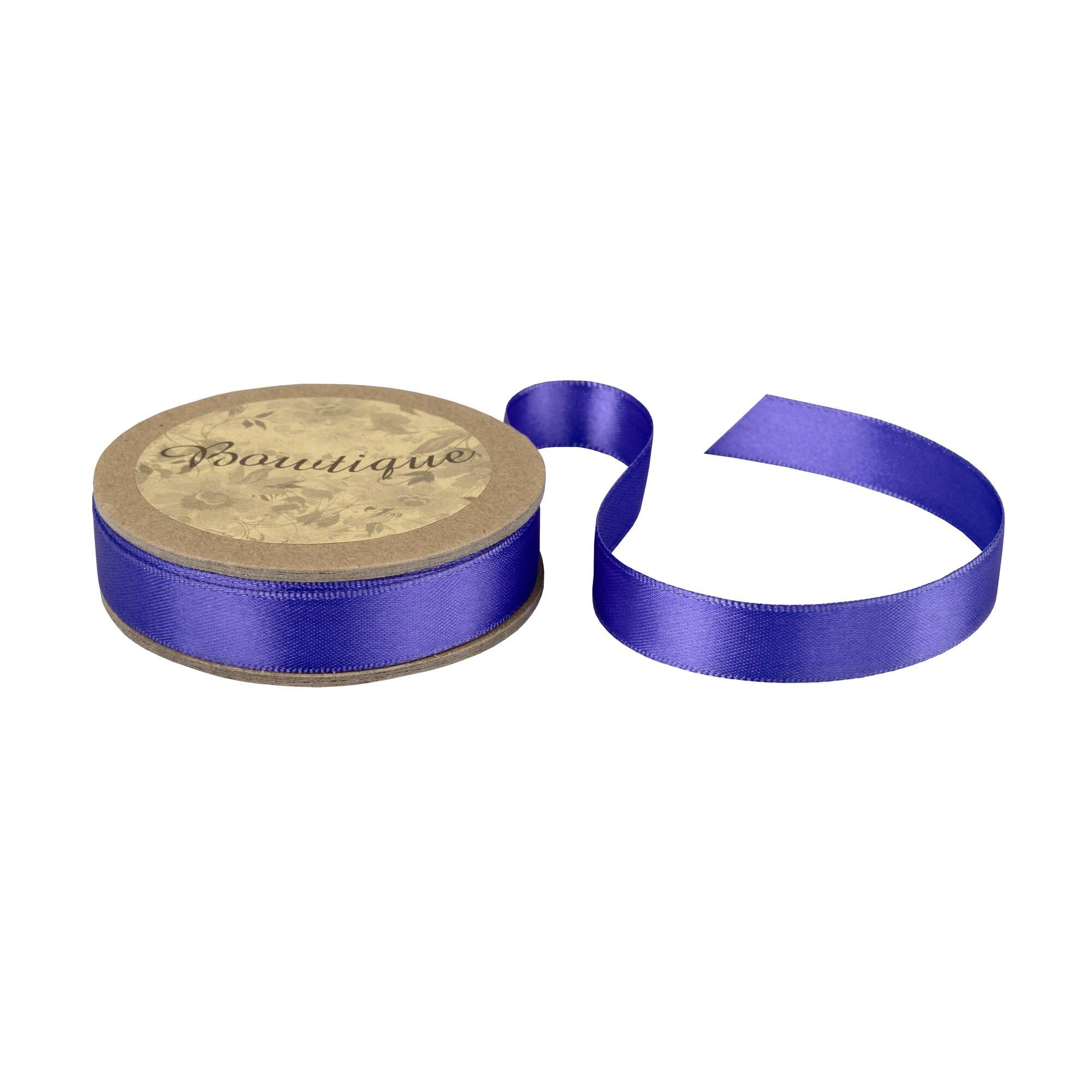 Purple Double-Faced Satin Ribbon 12mm x 5m | Hobbycraft