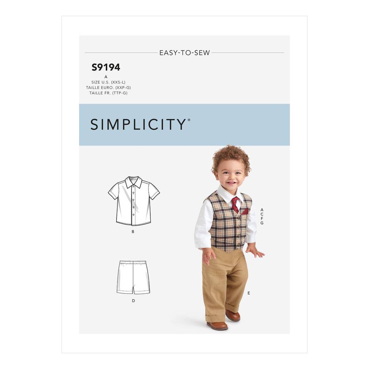 Simplicity Toddler Separates Sewing Pattern S9194 (XXS-L) | Hobbycraft