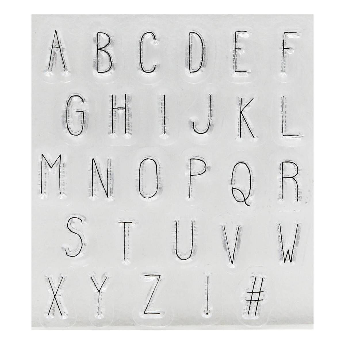Hand Block Font Alphabet Stamps 28 Pack | Hobbycraft