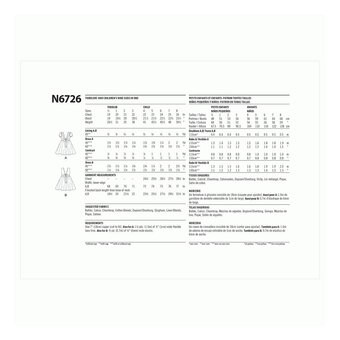 New Look Child’s Dress Sewing Pattern 6726 | Hobbycraft