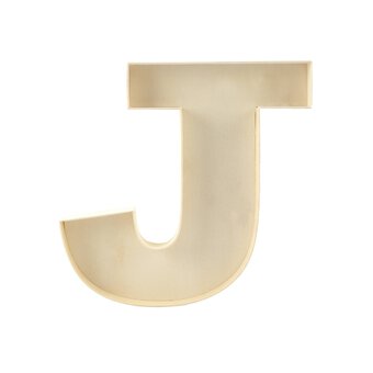 Wooden Fillable Letter J 22cm | Hobbycraft