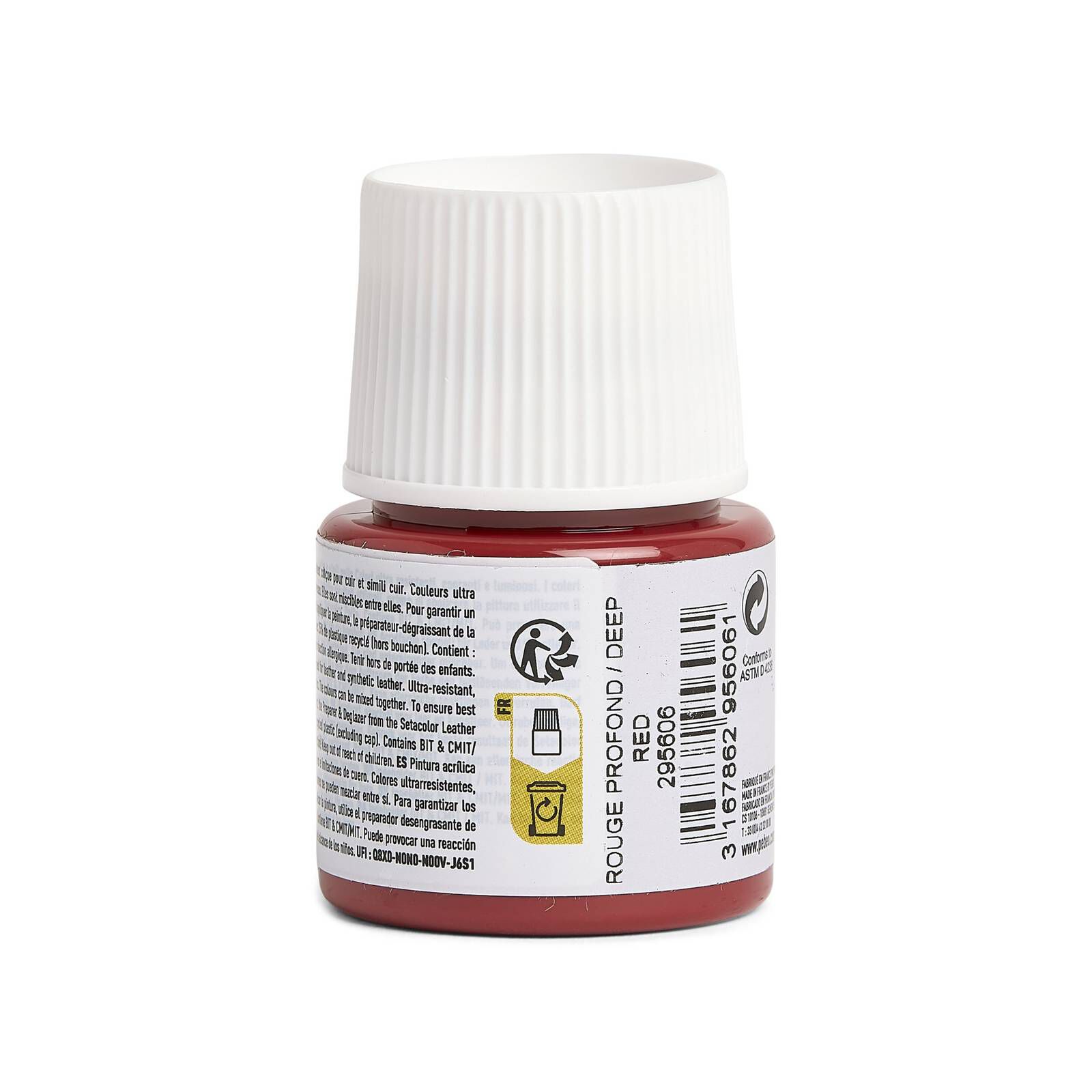 Pebeo Setacolor Deep Red Leather Paint 45ml | Hobbycraft