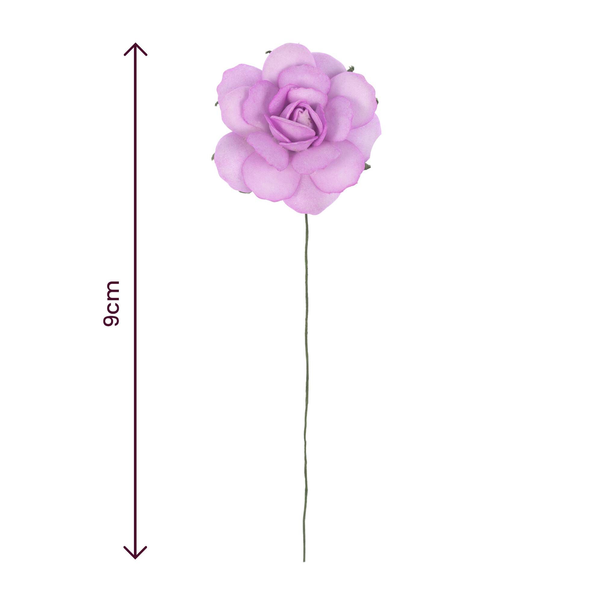 Pink Clara Flower Wired Floral Picks 4 Pieces | Hobbycraft