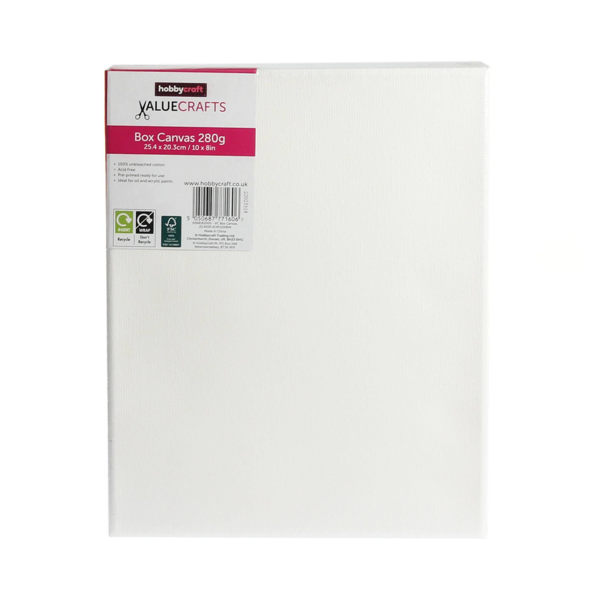Valuecrafts Box Canvas 25cm x 20cm | Hobbycraft