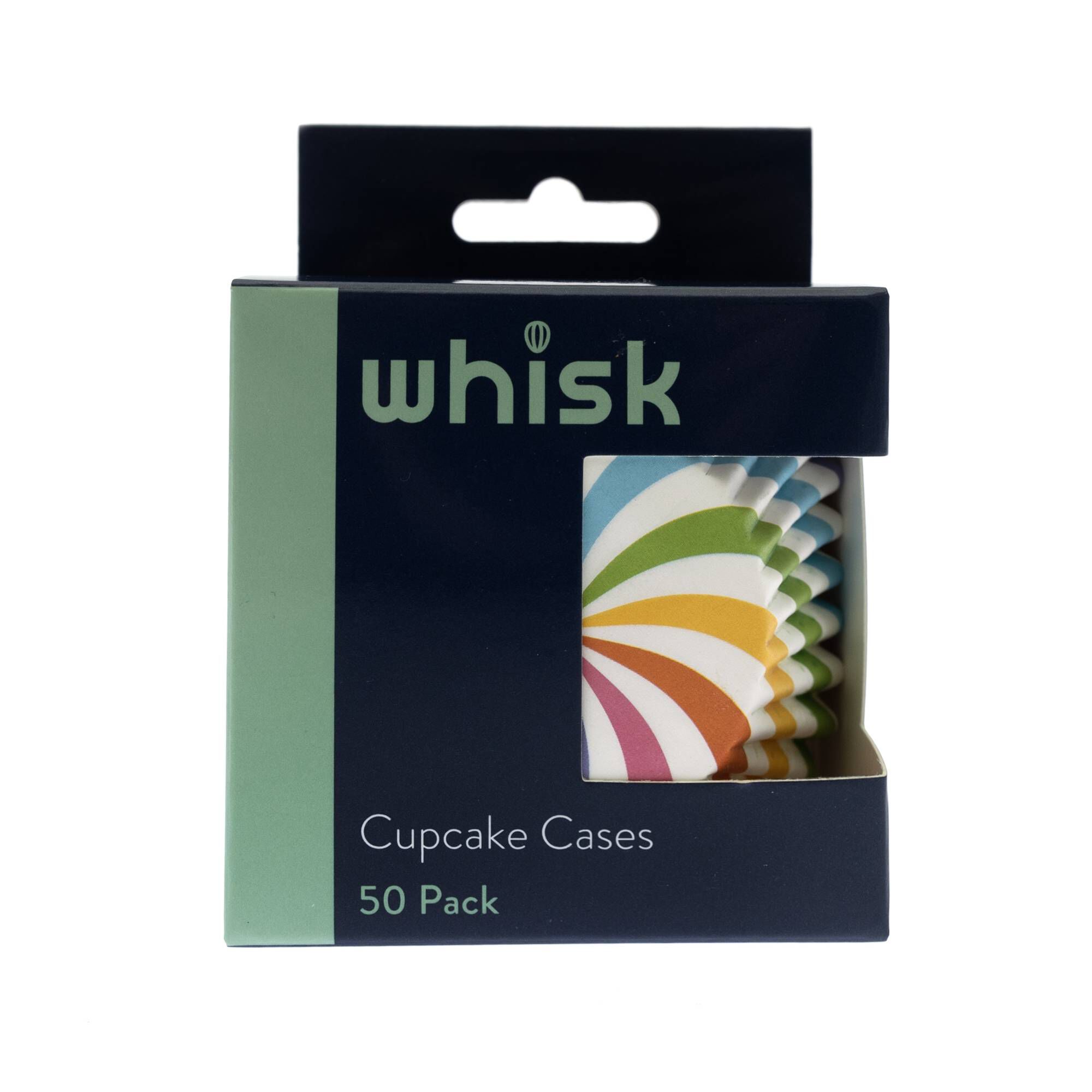 Whisk Rainbow Stripe Cupcake Cases 50 Pack | Hobbycraft