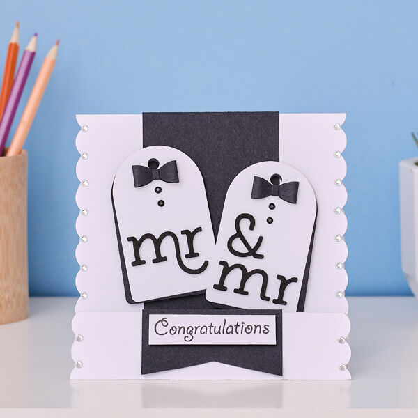 How to Make a Mr & Mr Wedding Card | Hobbycraft