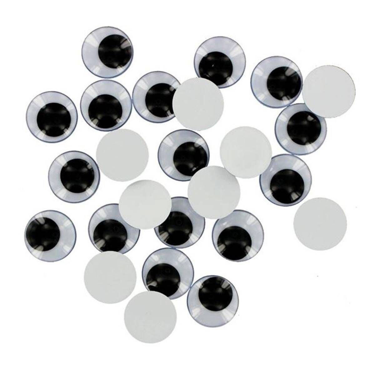 Easy Glue Eyes 24mm 25 Pack | Hobbycraft