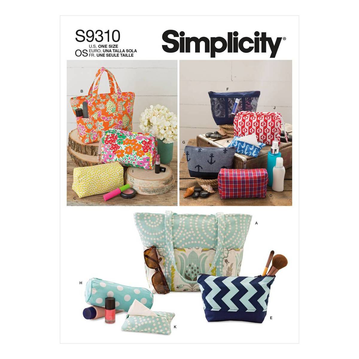 Simplicity Totes and Bags Sewing Pattern S9310 | Hobbycraft