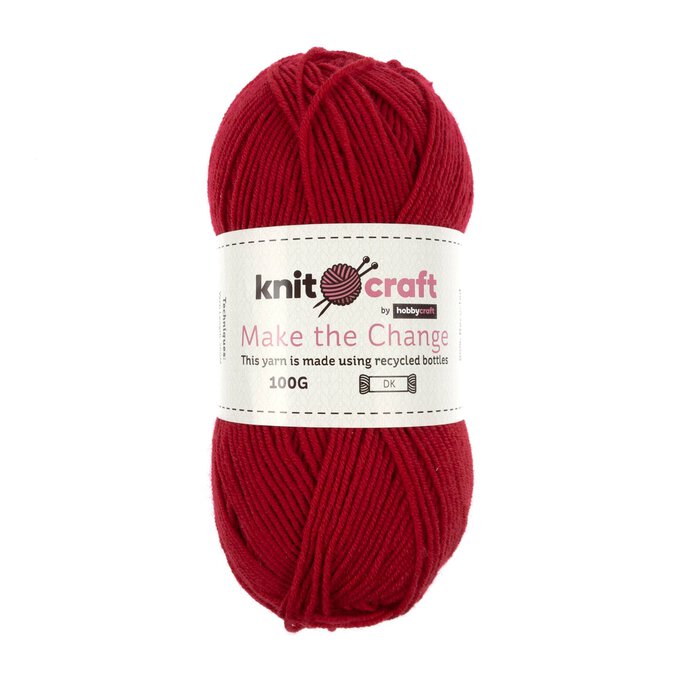 Knitcraft Crimson Make the Change DK Yarn 100g | Hobbycraft