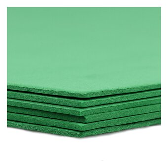 Green EVA Foam Sheets A4 6 Pack | Hobbycraft