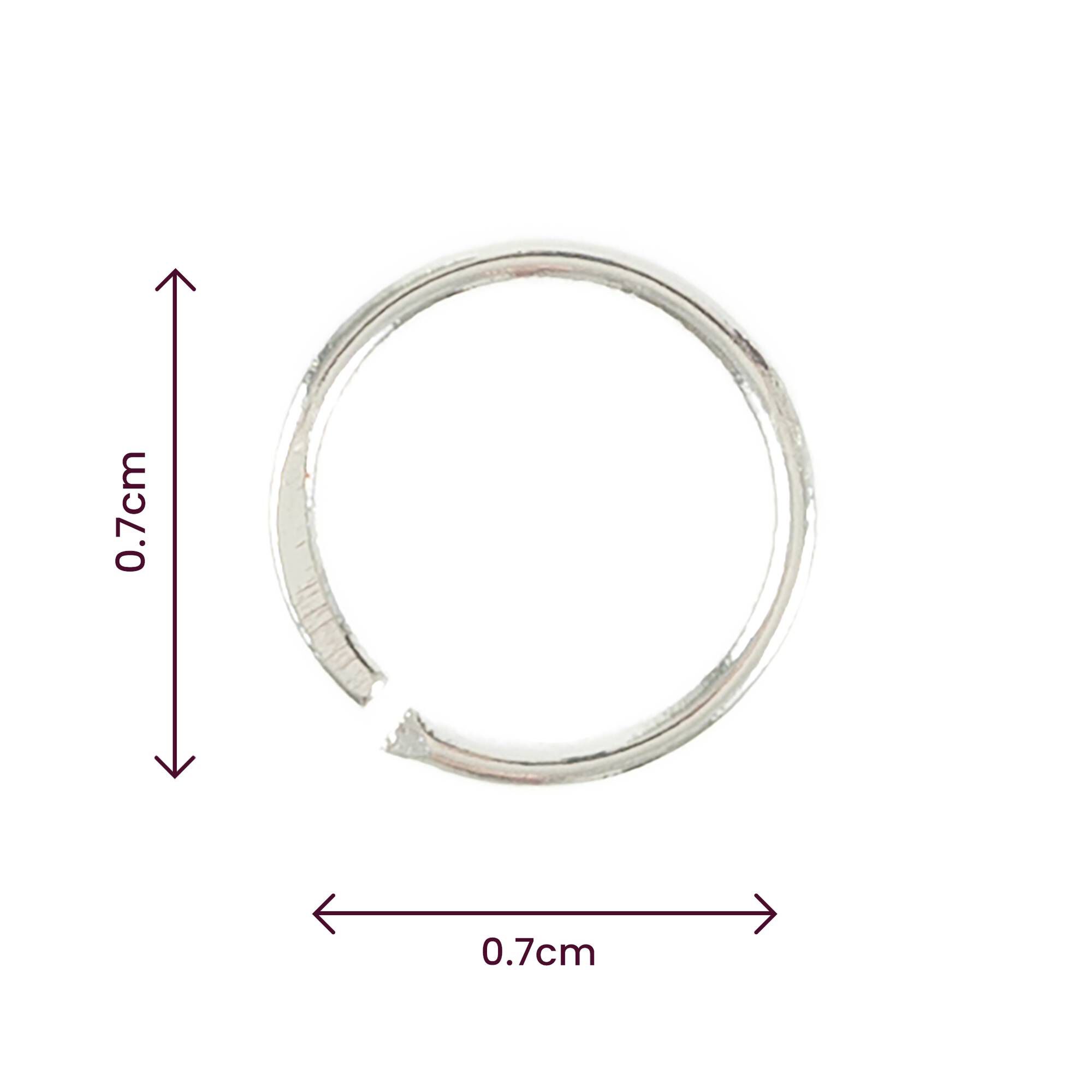 Beads Unlimited Silver Plated Jump Rings 7mm 15 Pack | Hobbycraft