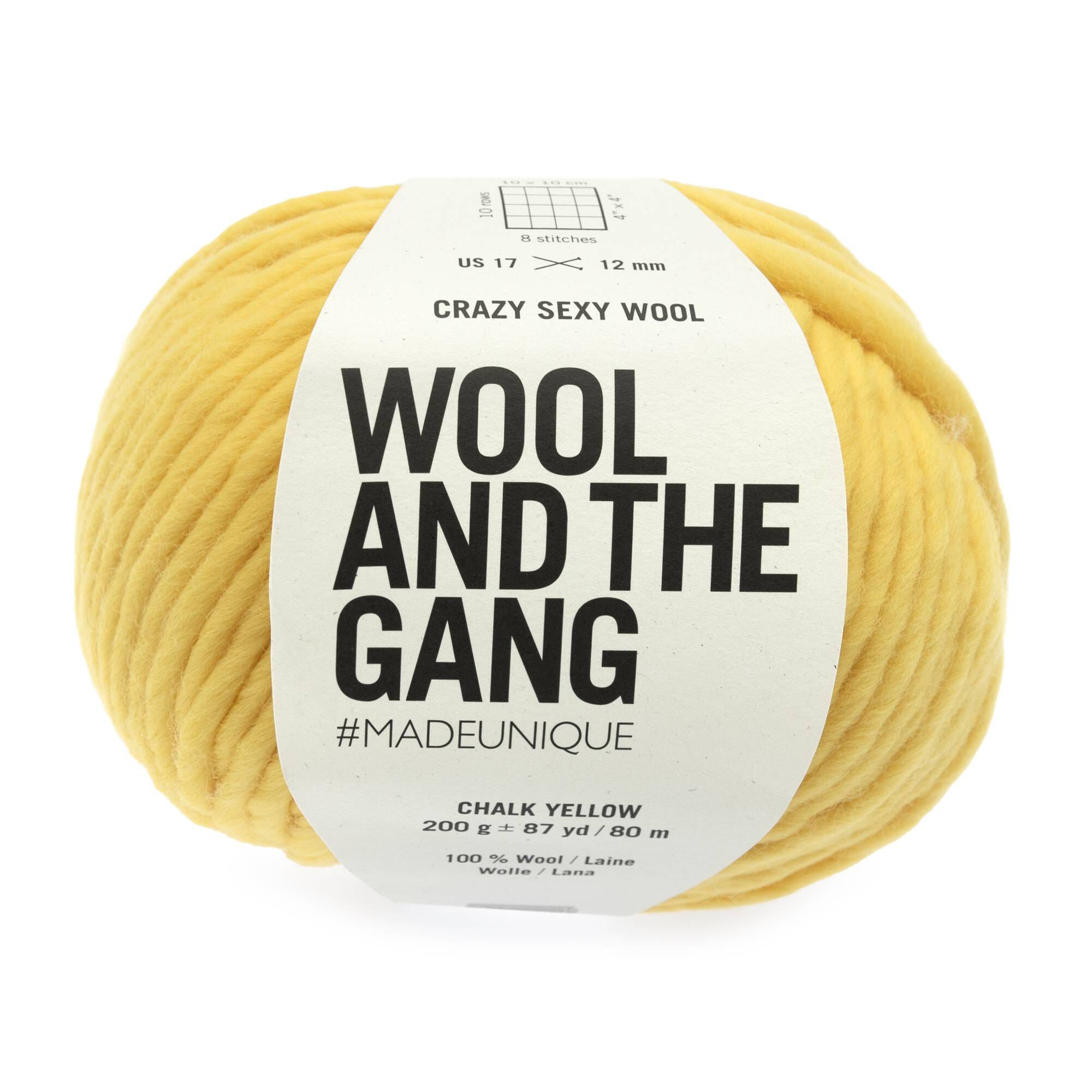 Wool and the Gang Chalk Yellow Crazy Sexy Wool 200g | Hobbycraft