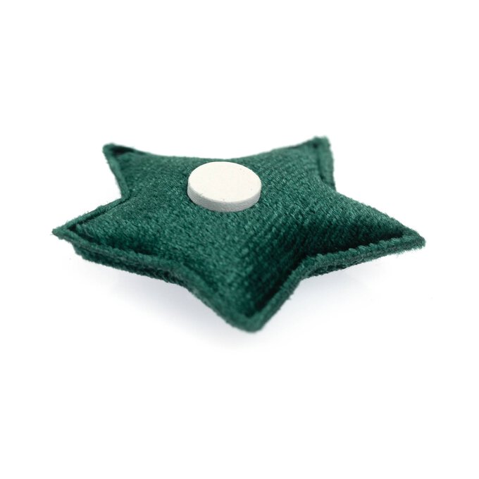 Green Velvet Star Embellishments 4 Pack | Hobbycraft
