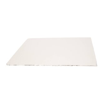 Silver Square Double Thick Card Cake Board 16 Inches | Hobbycraft