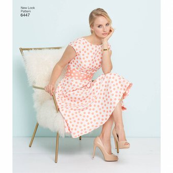 New Look Women's Dress Sewing Pattern 6447 | Hobbycraft