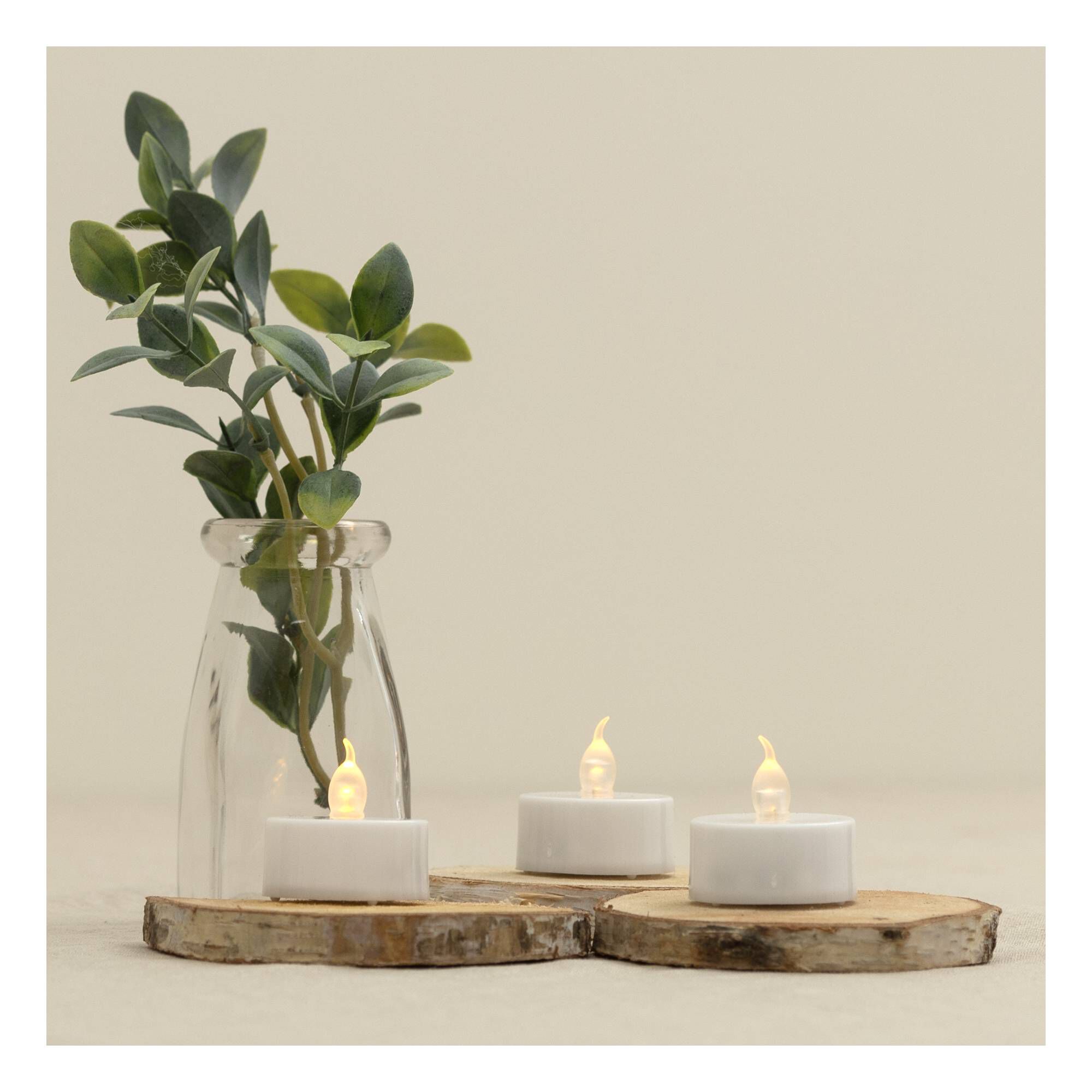 LED White Tealights 4 Pack | Hobbycraft