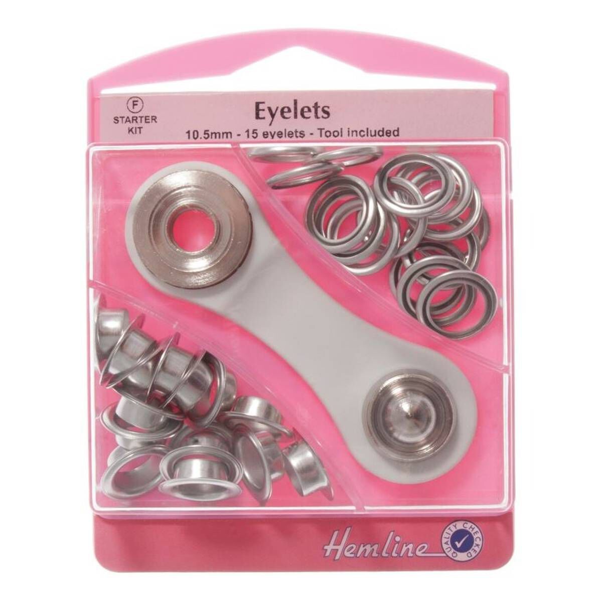 Eyelets Starter Kit Nickel 10.5mm | Hobbycraft