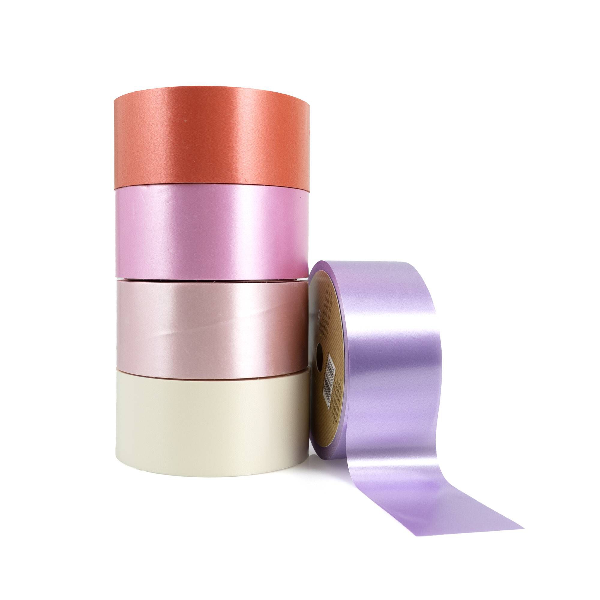 Baby Pink Poly Ribbon 5cm x 91m | Hobbycraft