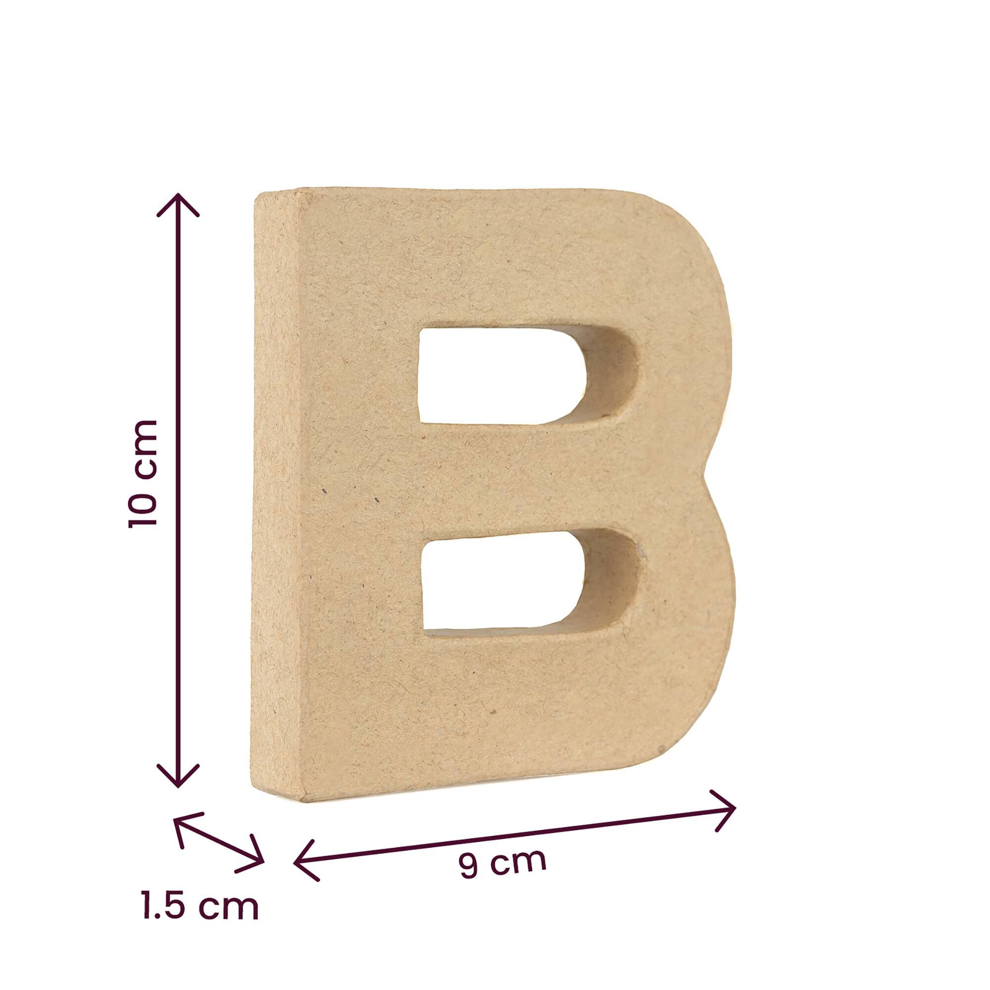 Mini Mache Letter B 10cm | Hobbycraft