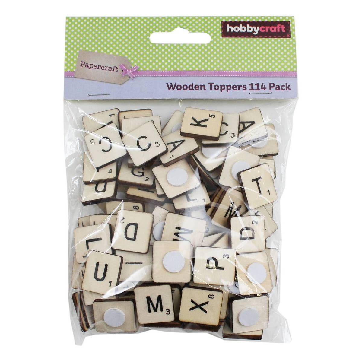 Wooden Letter Tiles 114 Pieces | Hobbycraft