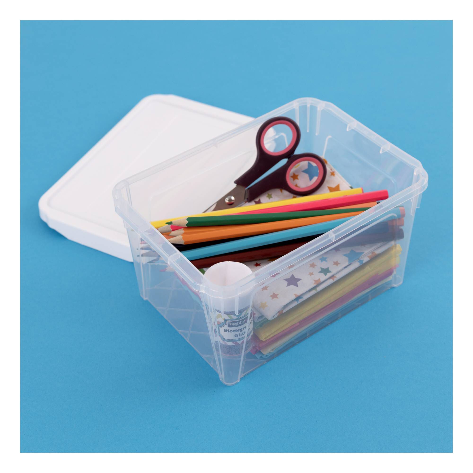 Whitefurze White Spacemaster Extra 2 Litre Storage Box | Hobbycraft