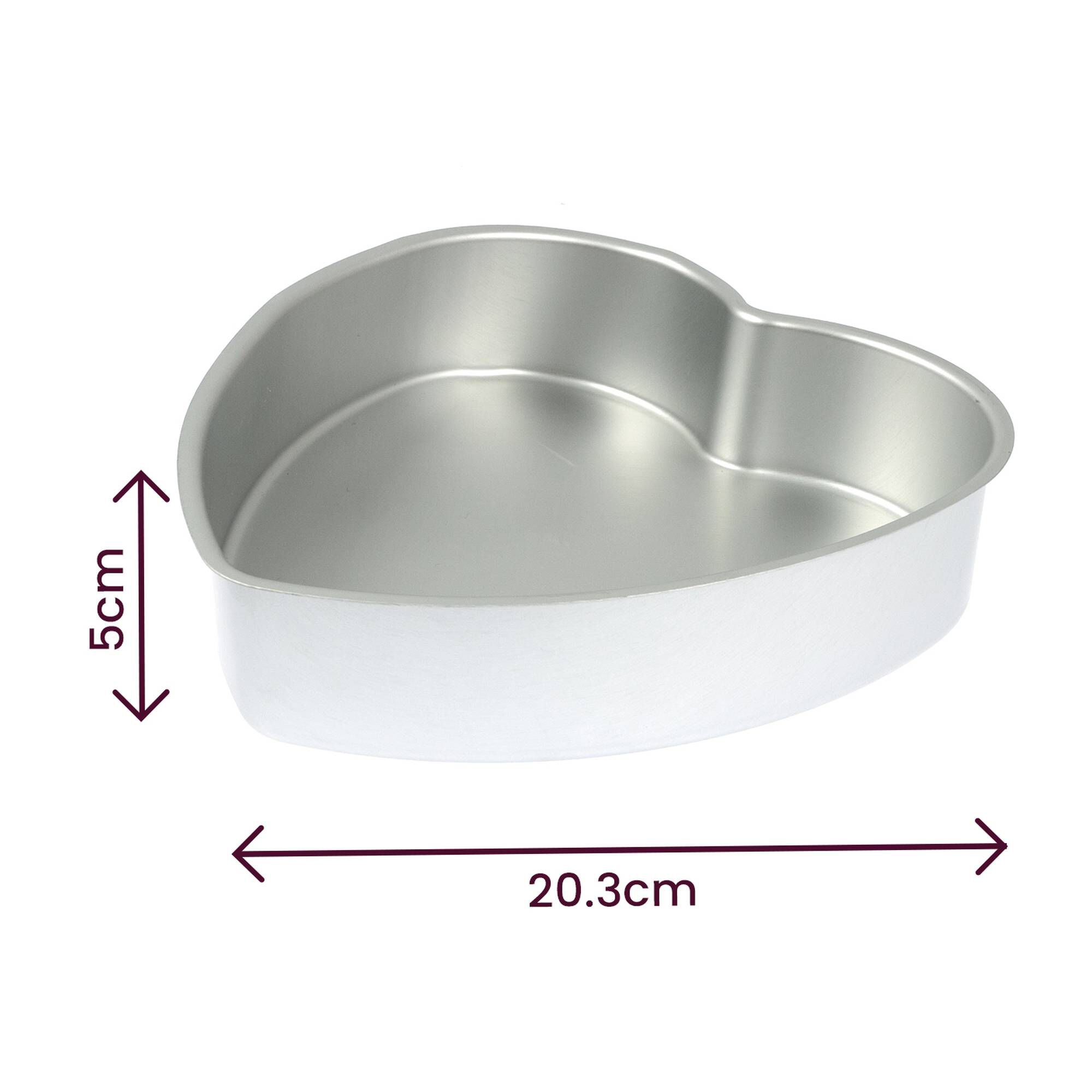 Whisk Heart Aluminium Cake Tin 8 x 2 Inches | Hobbycraft