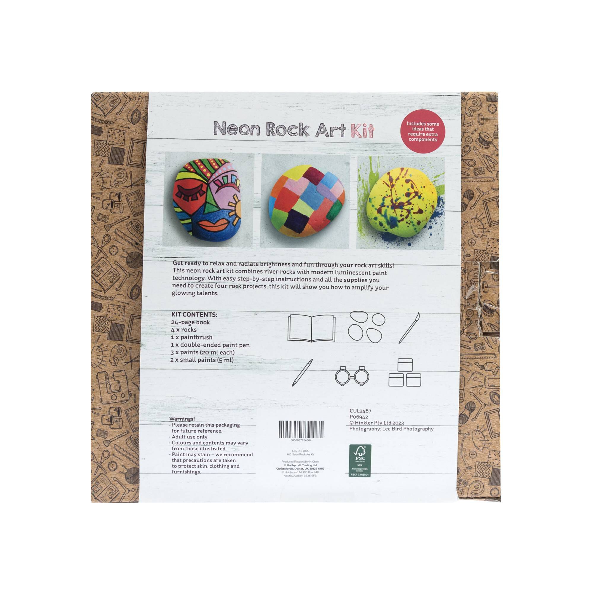 Neon Rock Art Kit | Hobbycraft
