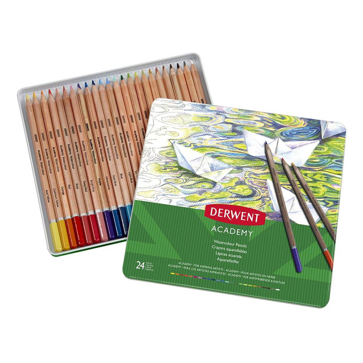 Derwent Academy Watercolour Pencils 24 Pack | Hobbycraft
