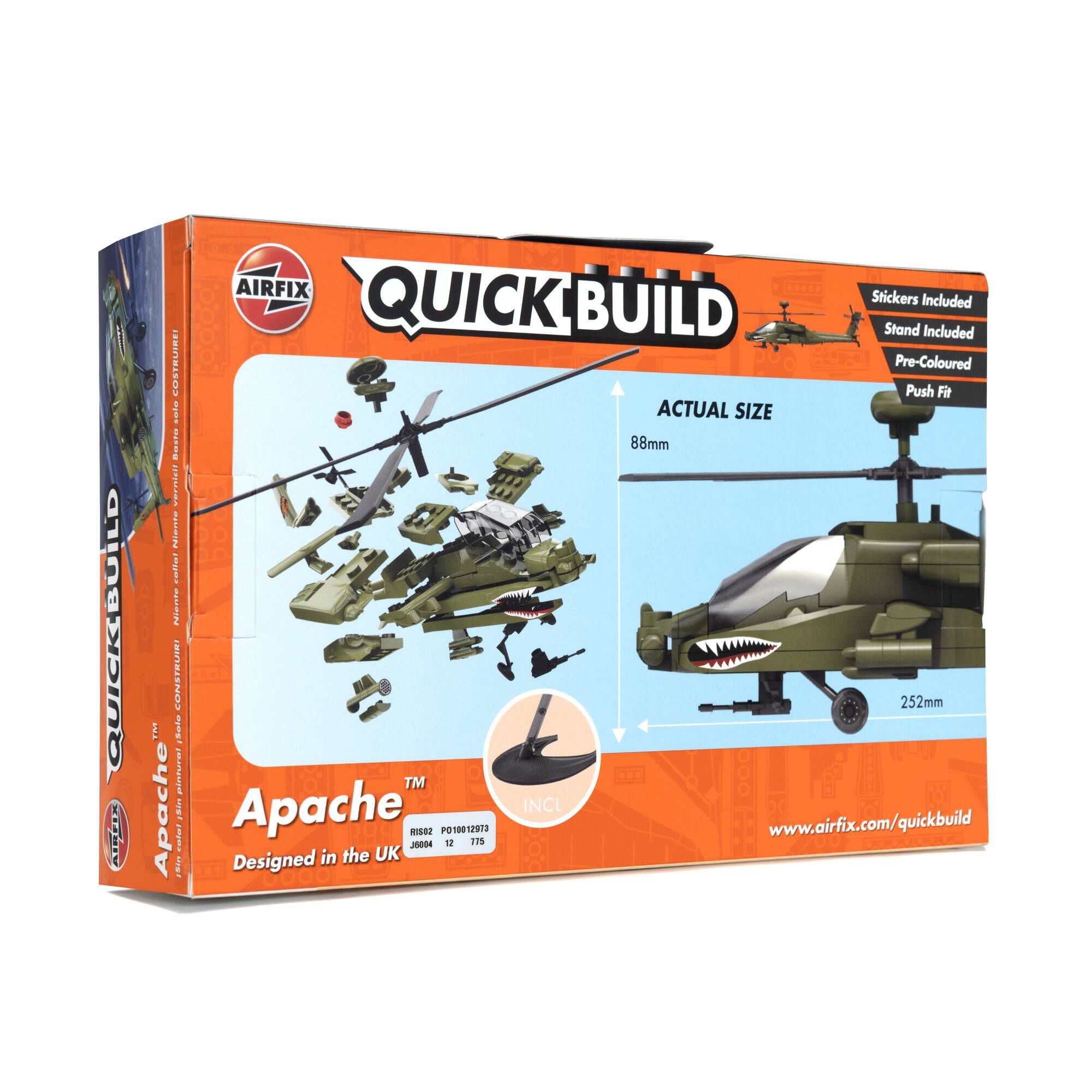 Airfix Quickbuild Apache Model Kit | Hobbycraft