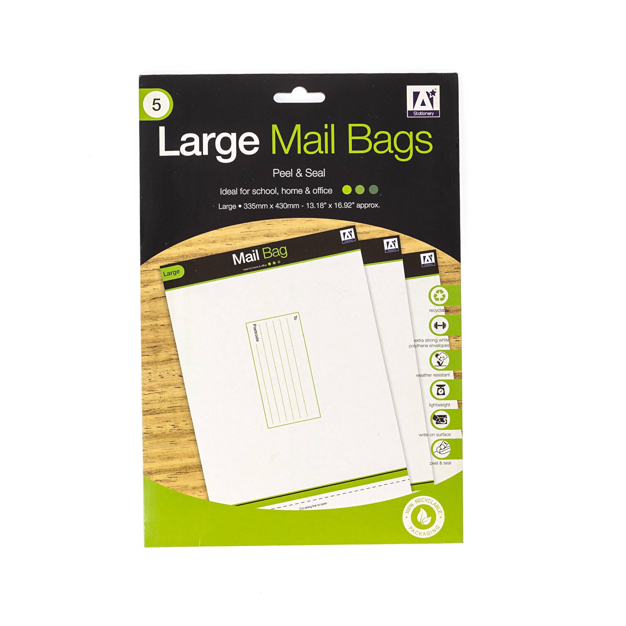 Large Mail Bags 5 Pack | Hobbycraft