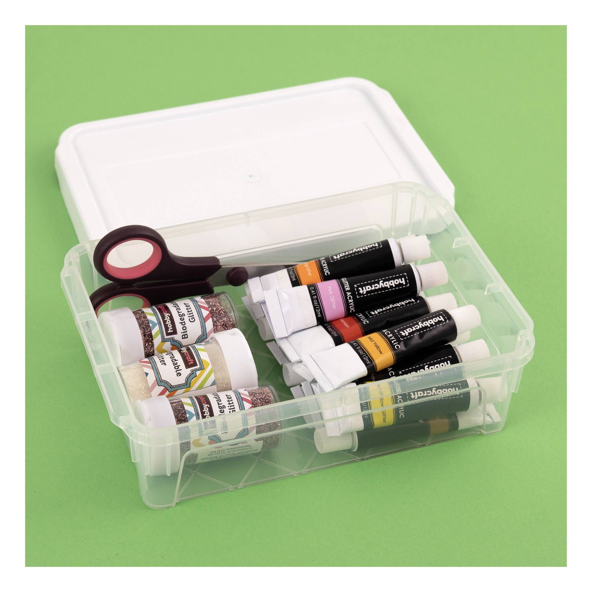 Whitefurze White Spacemaster Extra 1 Litre Storage Box | Hobbycraft