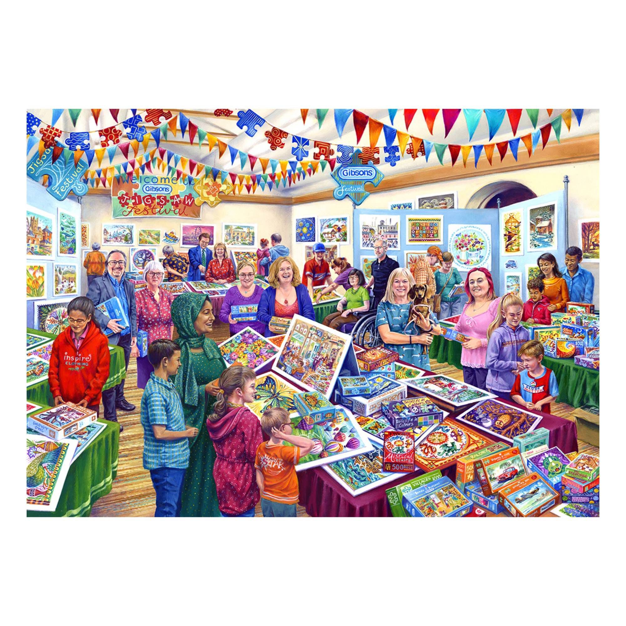 Gibsons Puzzle Festival Jigsaw Puzzle 1000 Pieces | Hobbycraft