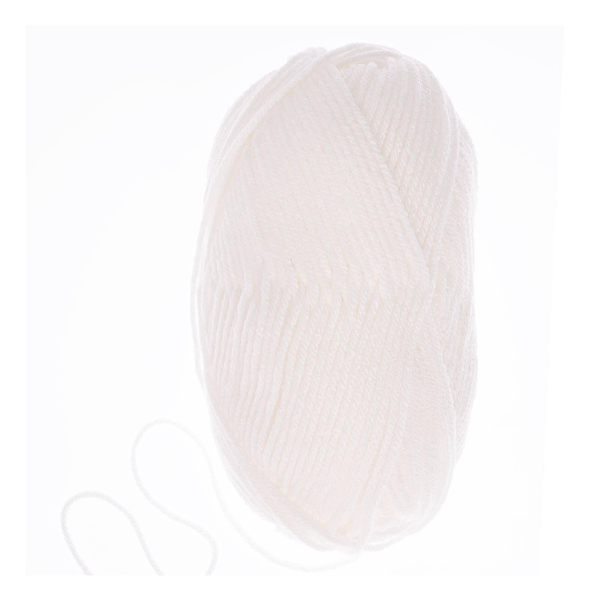 Knitcraft White Everyday Chunky Yarn 100g | Hobbycraft