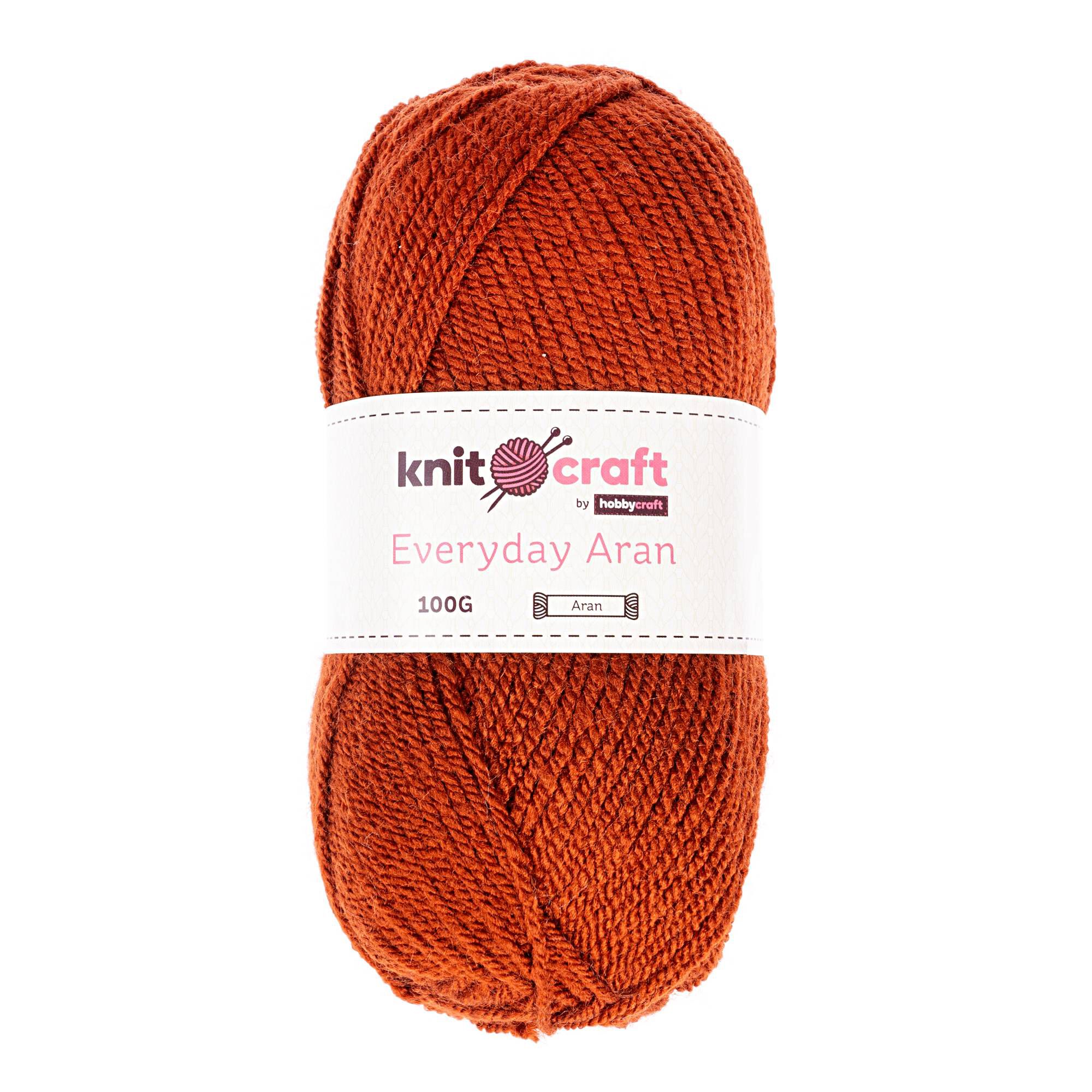 Knitcraft Rust Everyday Aran Yarn 100g | Hobbycraft
